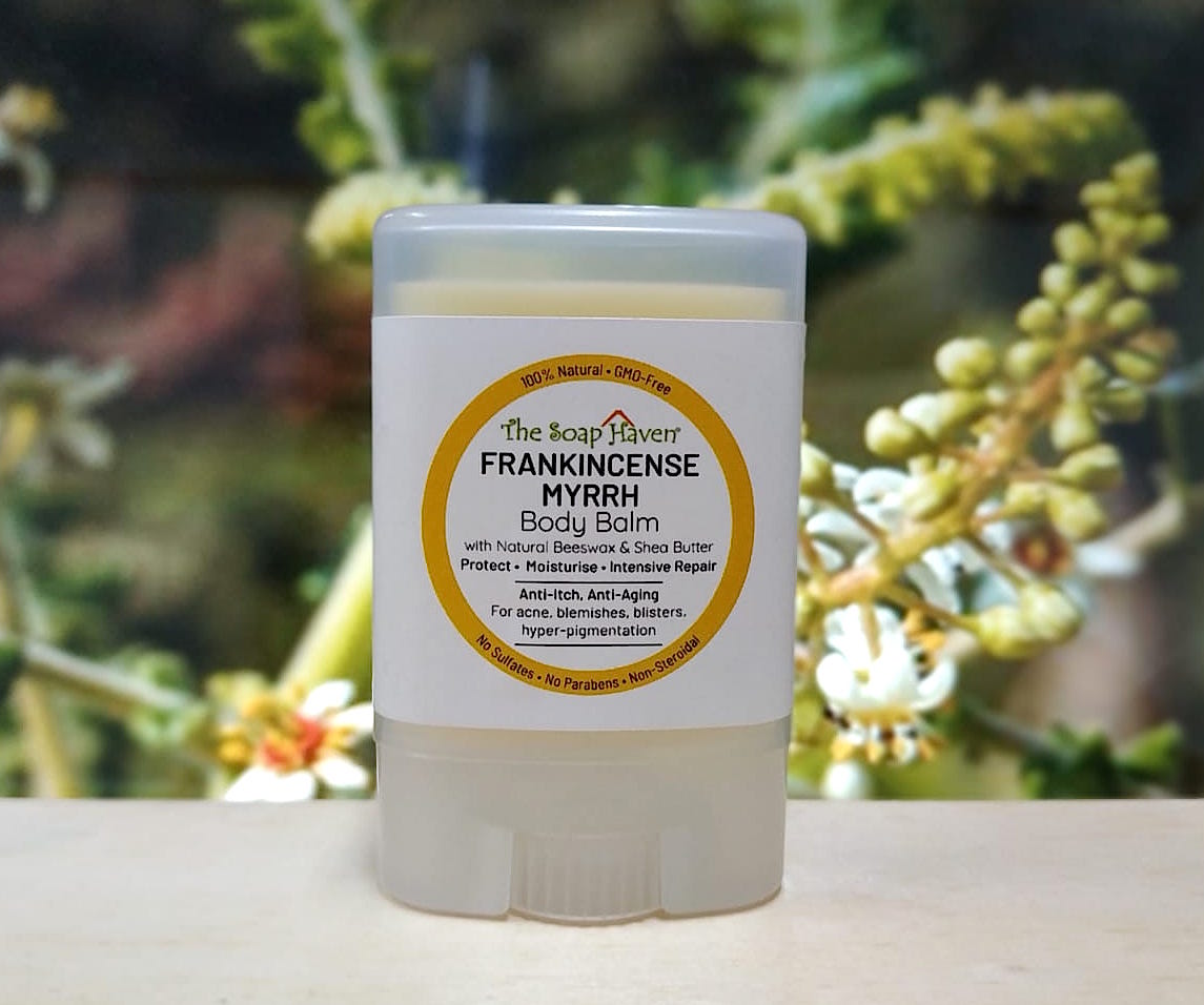 Premium Frankincense-Myrrh Lotion Bar/Body Balm (Ultimate All-in-1 lot ...